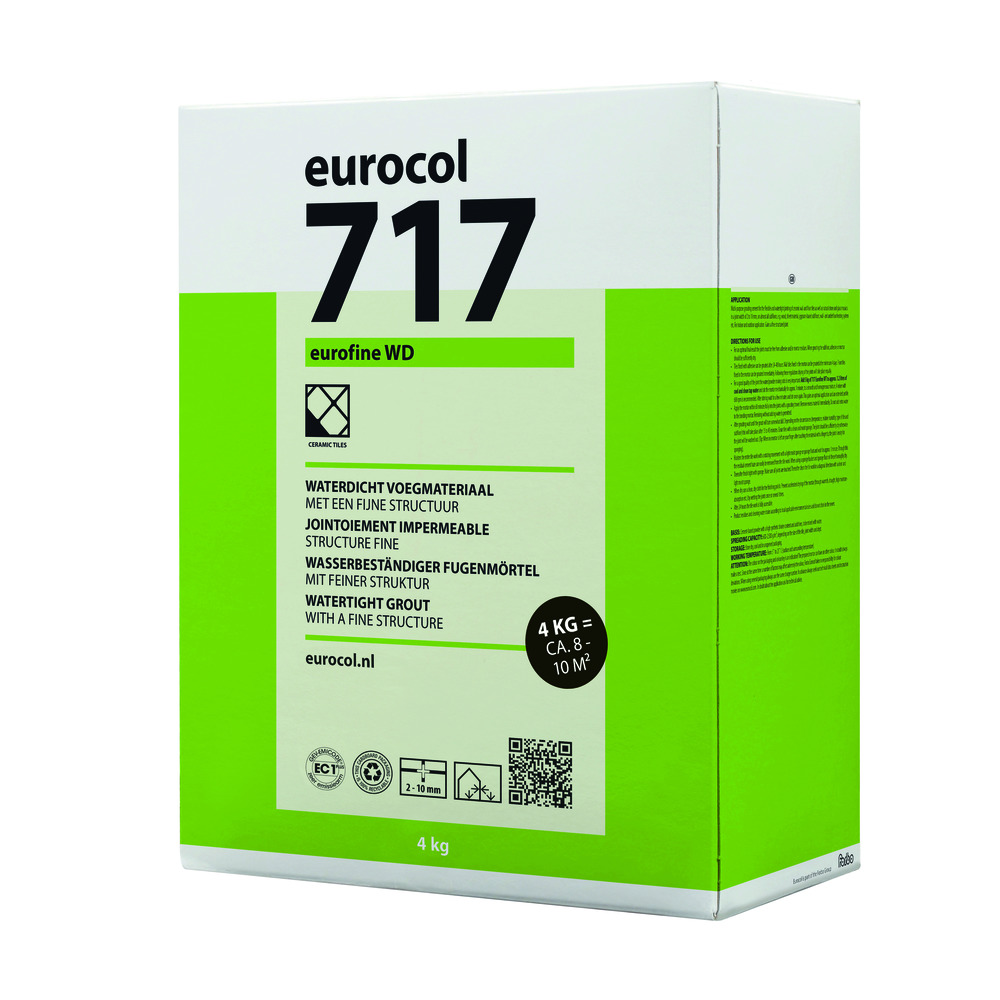 Eurocol 717 Eurofine WD Voegmortel Vintage Waterdicht 4kg - Bouwmaat