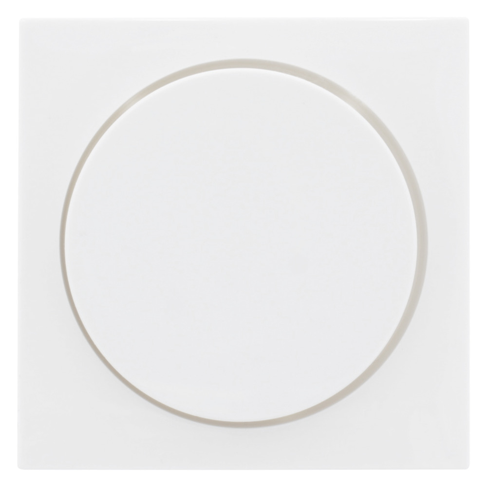 Gira System 55 Inbouw Centraalplaat Knop Dimmer Polarwit - Bouwmaat