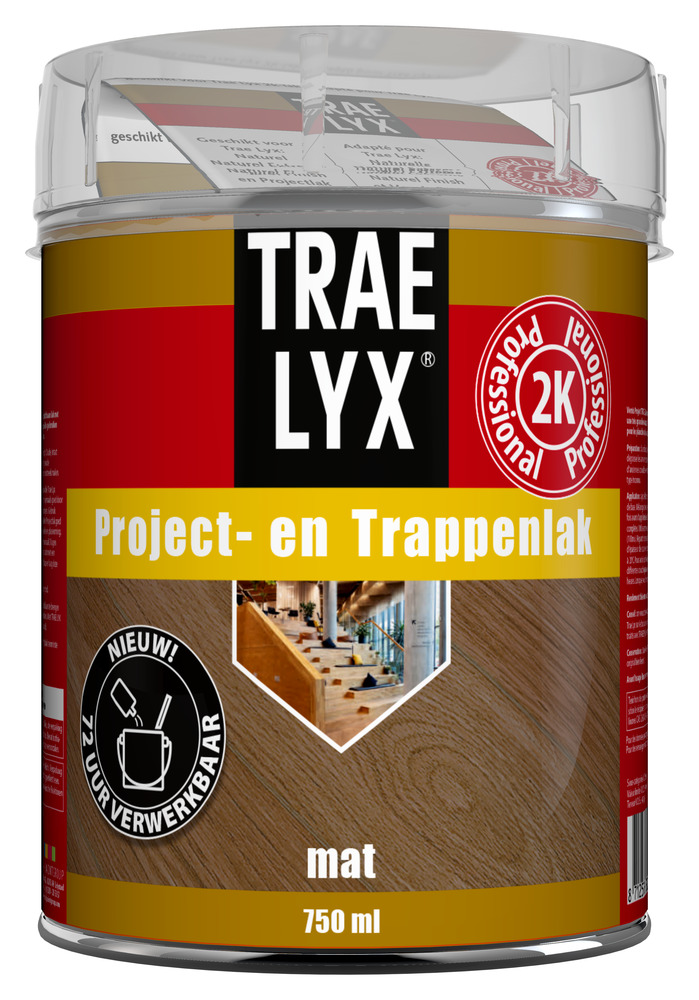 Trae Lyx Project-en Trappenlak Mat 2K 750ML - Bouwmaat