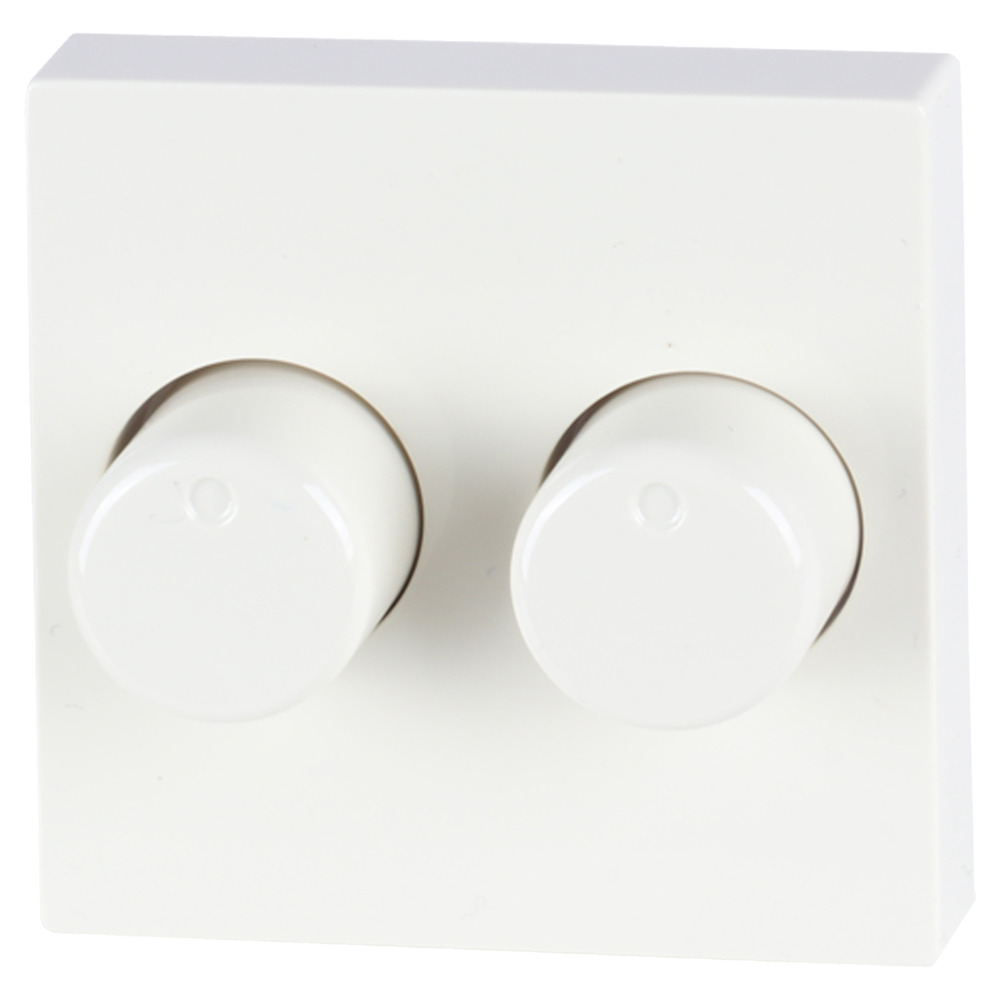 ION Centraalplaat Inbouw Knop Duo Dimmer t.b.v Gira System 55 Polarwit ...