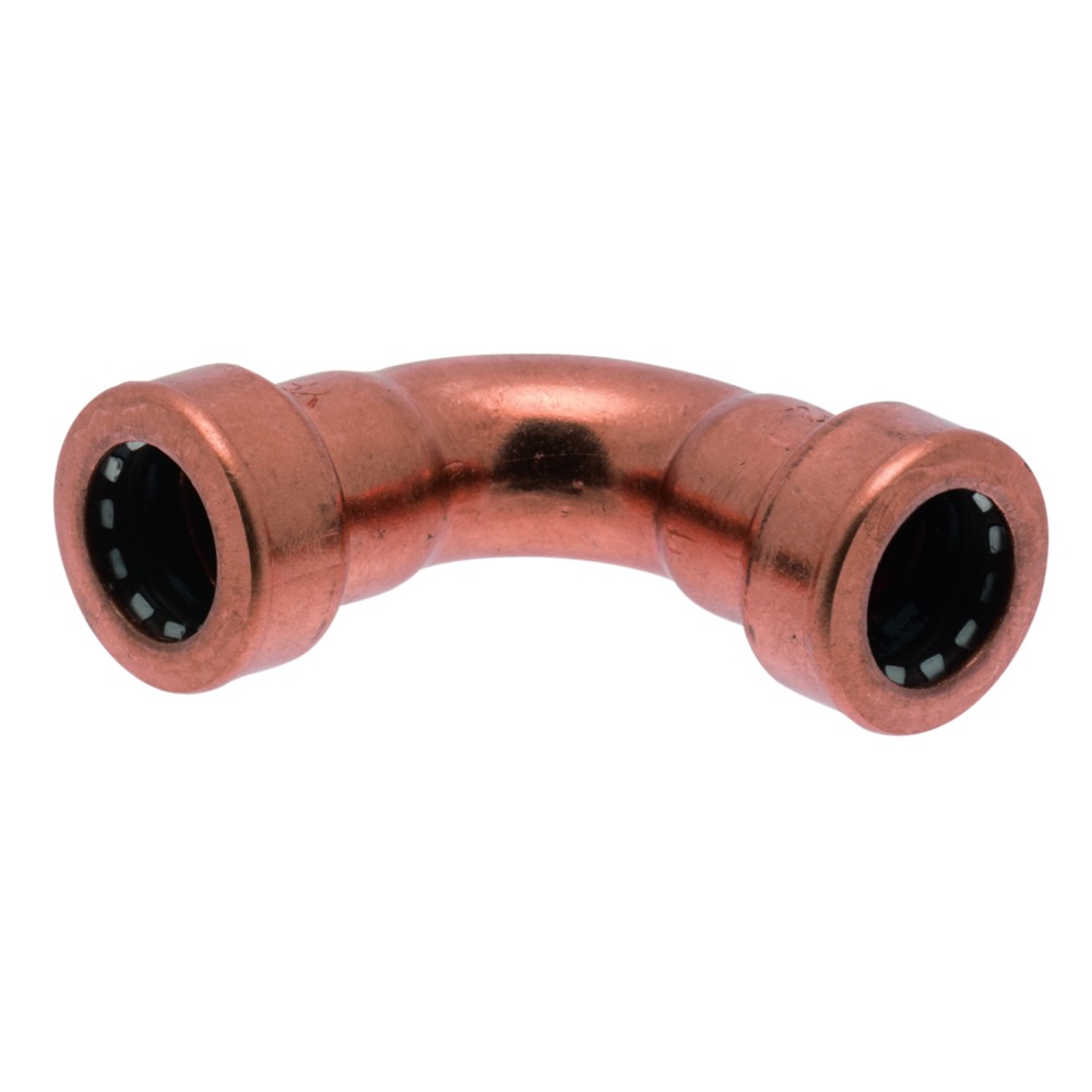 VSH Tectite Push Bocht koper 90° 12x12 mm 2 stuk - Bouwmaat