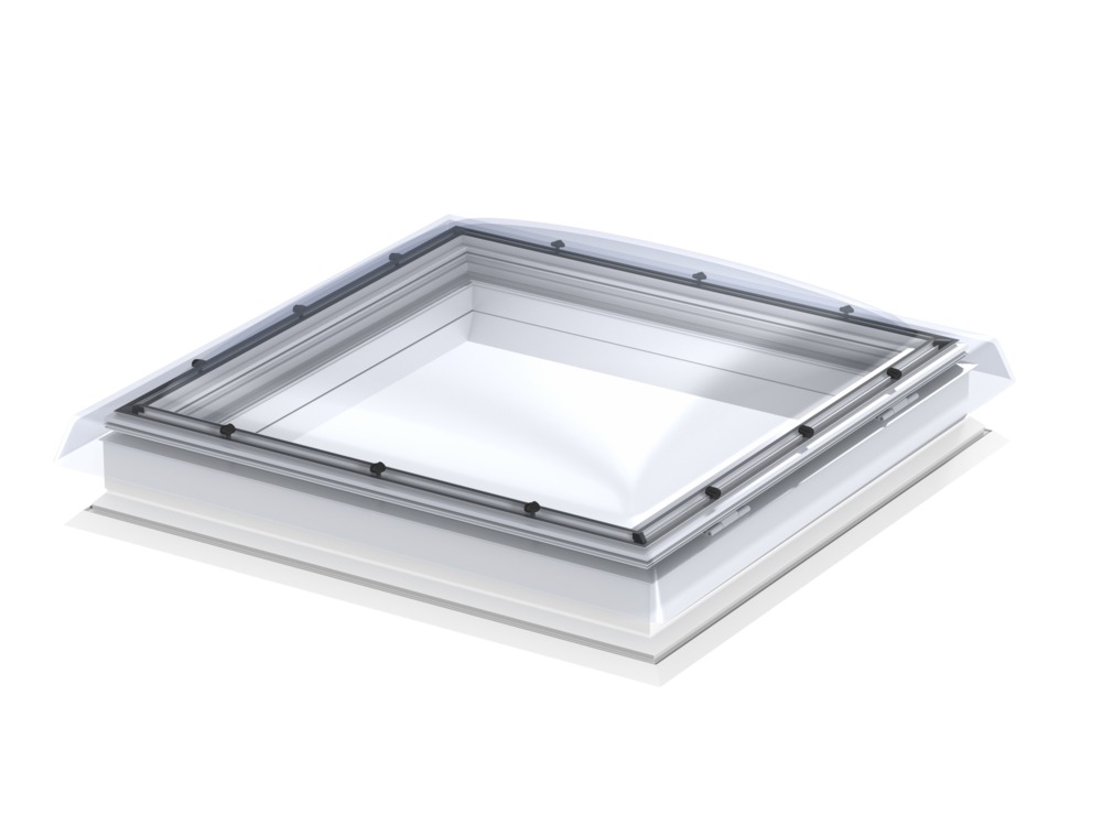 VELUX Opstand vast CFP1001000073Q PVC 100x100 cm wit voor lichtkoepel ...