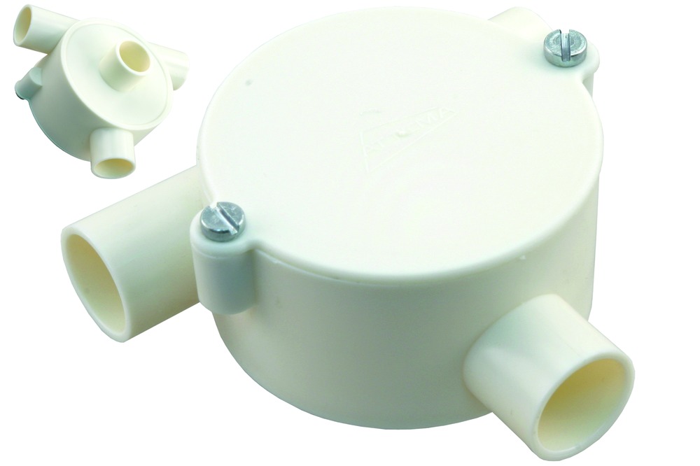 Attema Lasdoos Top-T-Trekdoos Crème Achterinvoer Ø5/8 - Bouwmaat