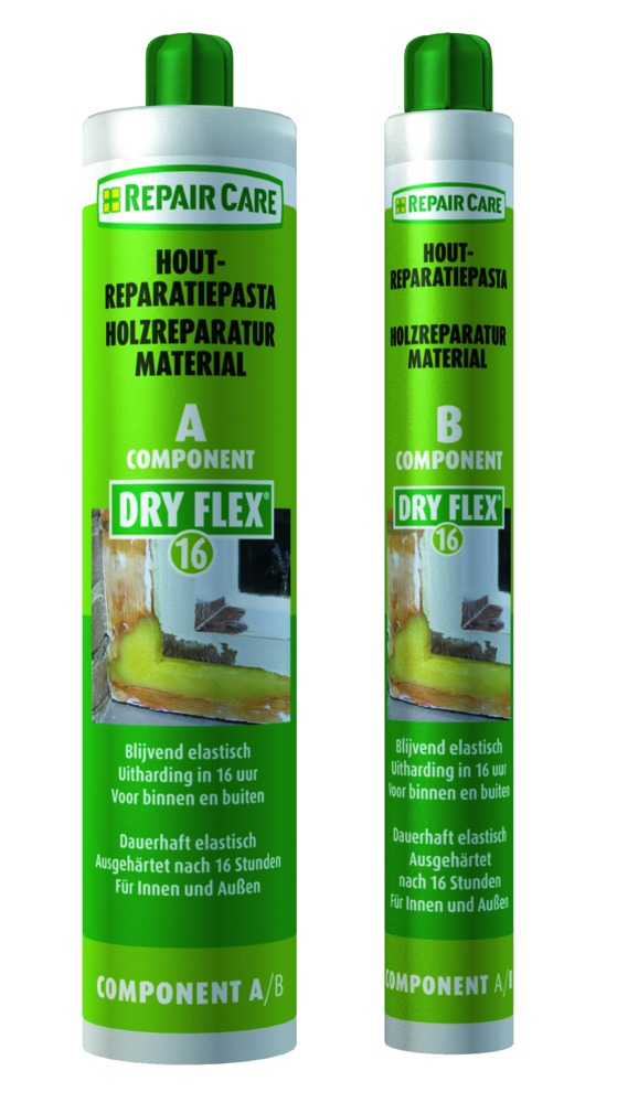 Repair Care Dry Flex 16 Houtreparatiepasta 2K 300 en 100 ml - Bouwmaat