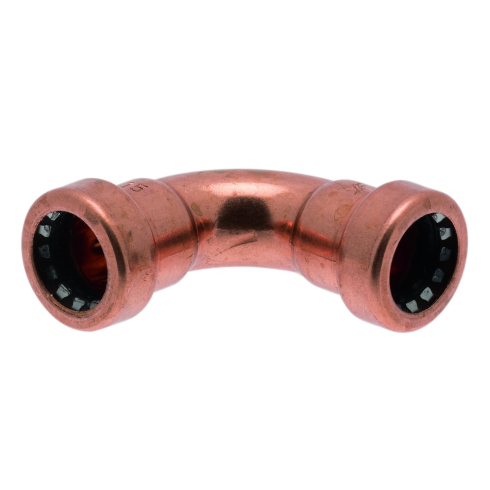 VSH Tectite Push Bocht koper 90° 15x15 mm 2 stuk - Bouwmaat