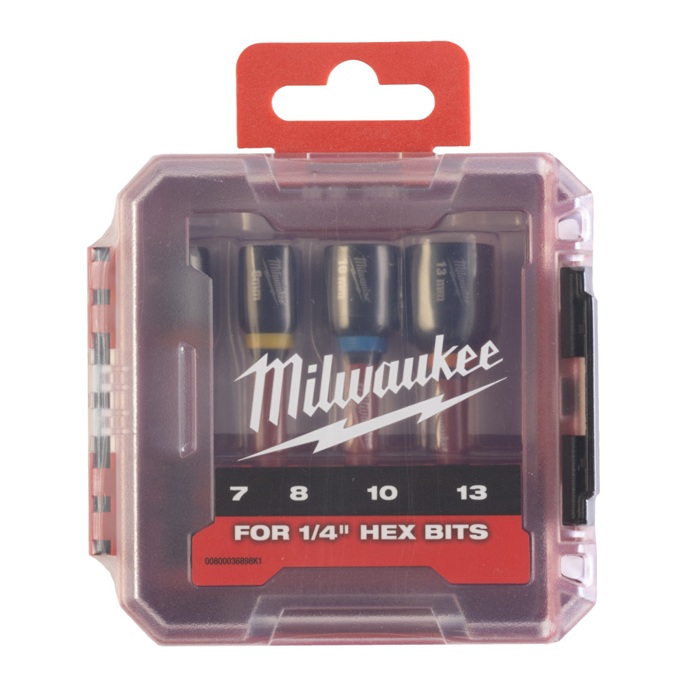 Milwaukee Shockwave Magnetische Doppenset 4-delig - Bouwmaat