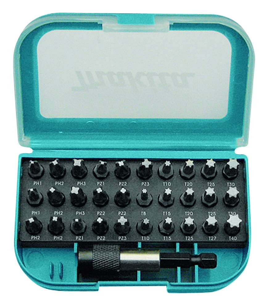 Makita 31-delige Bitset in kunststof box met riemclip, 31 stuks - Bouwmaat