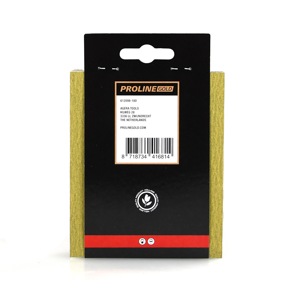 ProLine Gold Schuurspons Soft Pad P180 120x98x13mm - Bouwmaat