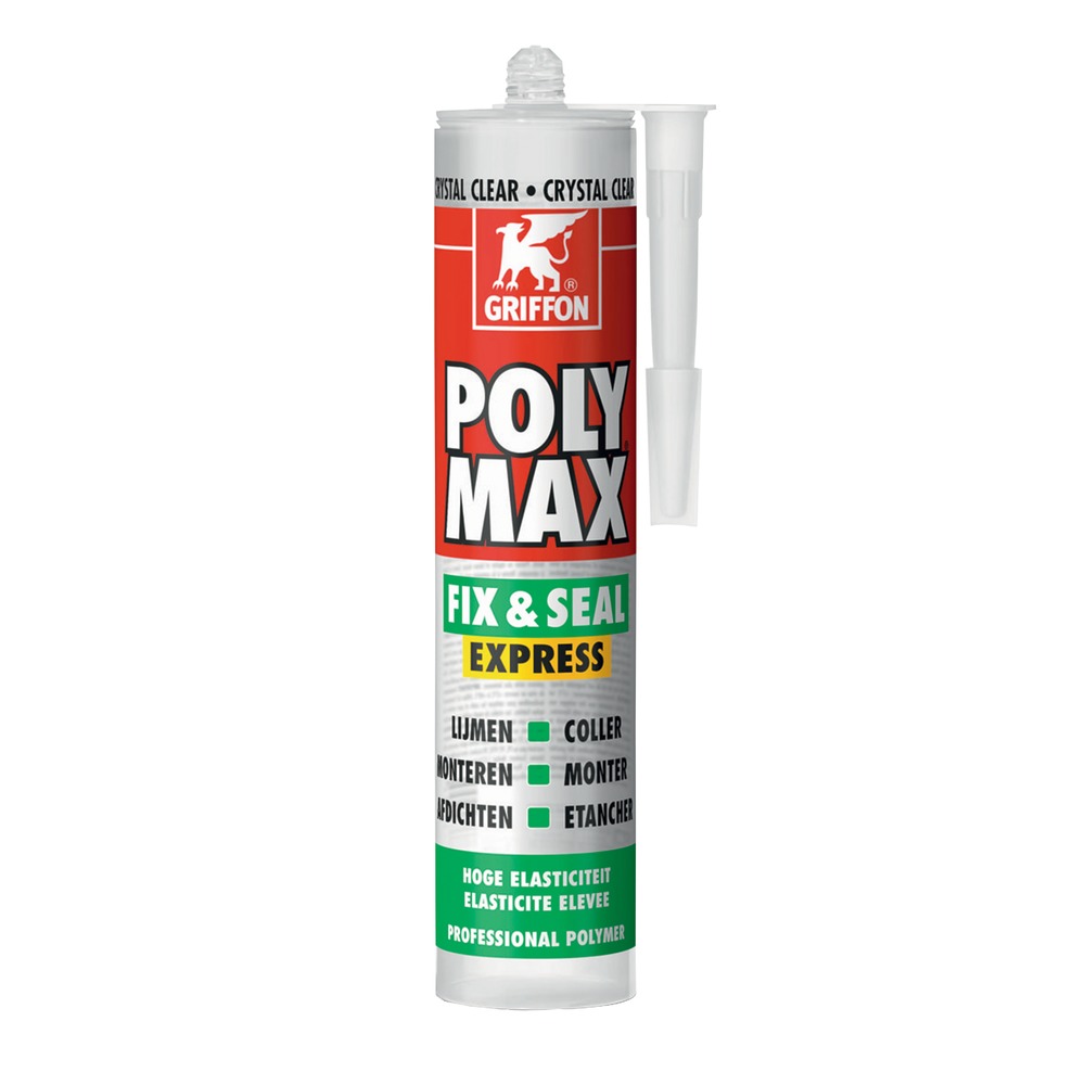 Griffon Poly Max Fix en Seal Express transparant - Bouwmaat