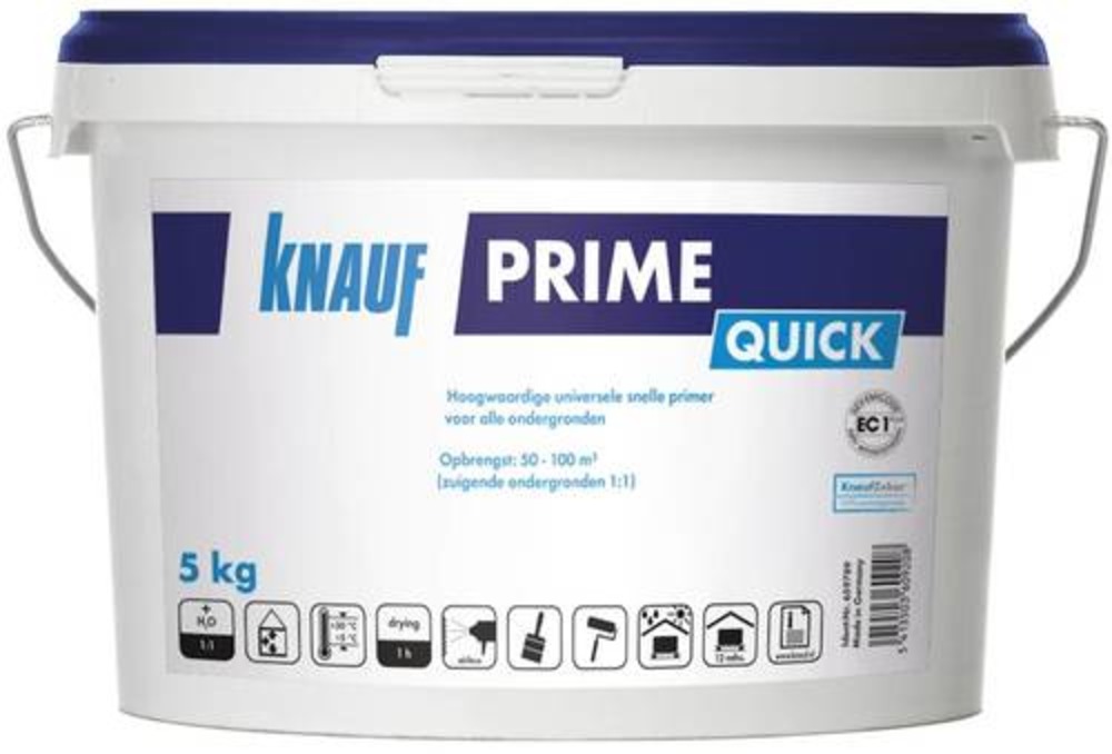 Knauf Prime Quick Voorstrijk 5 kg - Bouwmaat