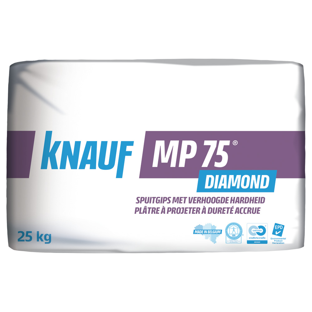 Knauf Machinepleister MP75 Diamond 25kg - Bouwmaat