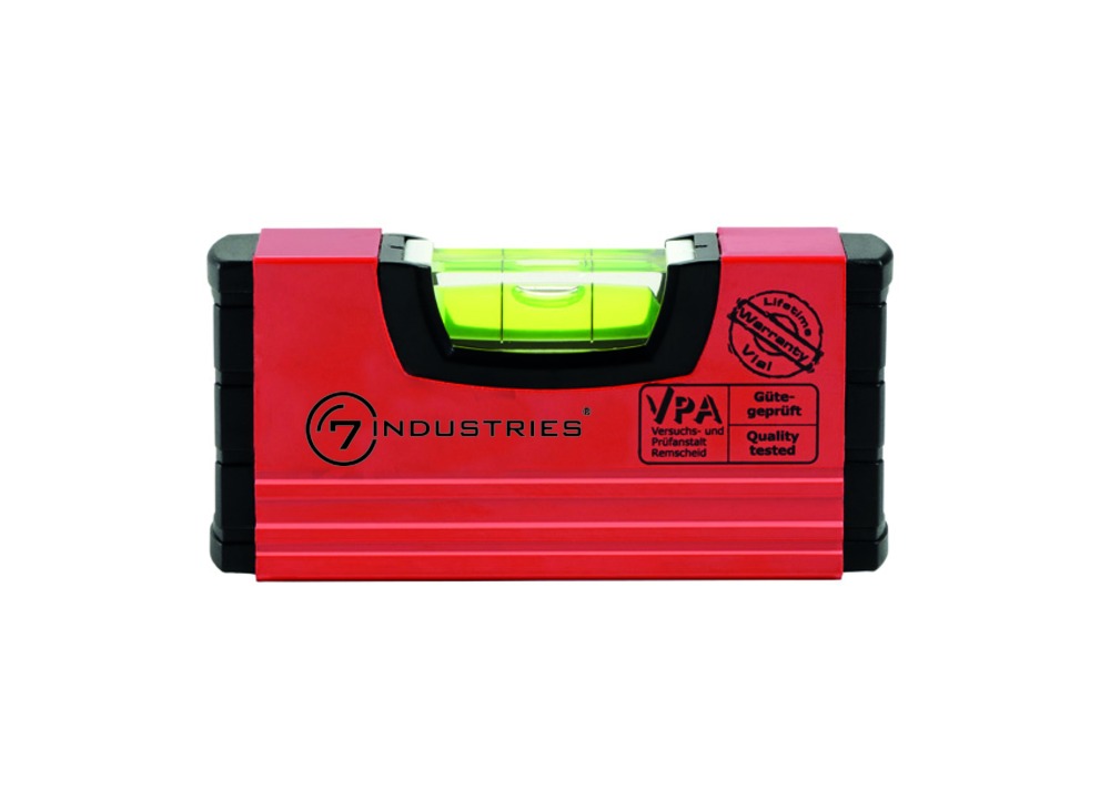 7 Industries Waterpas mini 100 mm 1 libel magnetisch - Bouwmaat