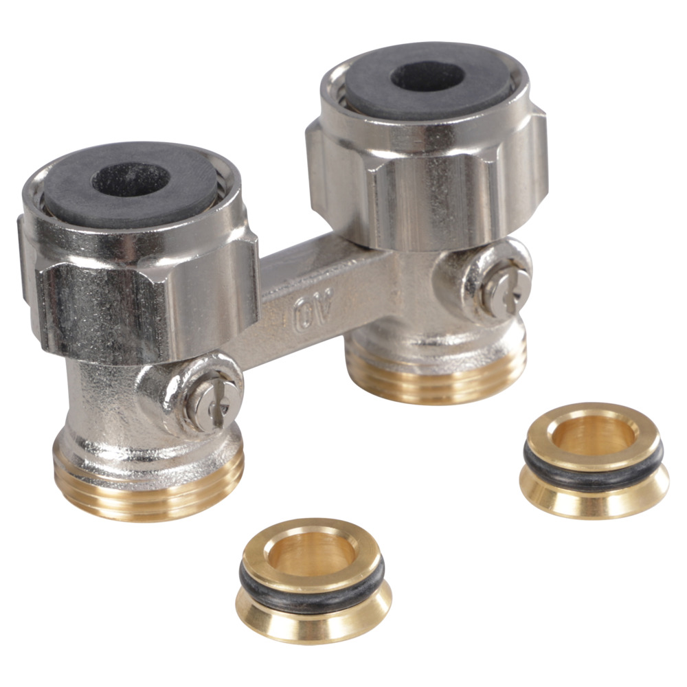 Uponor MLC Radiator H-Onderblok Recht F 3/4"x3/4" - Bouwmaat