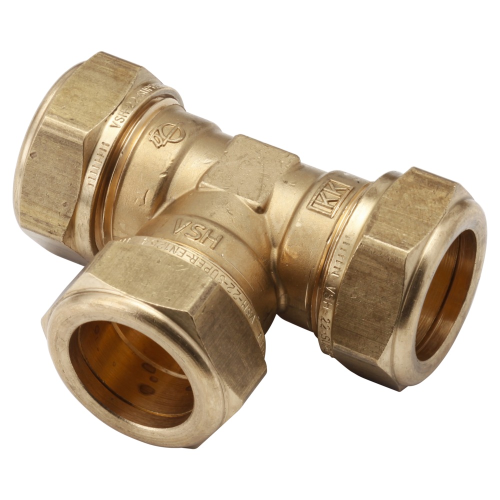 VSH Knel T-stuk 22x22x22 mm 2 stuk - Bouwmaat