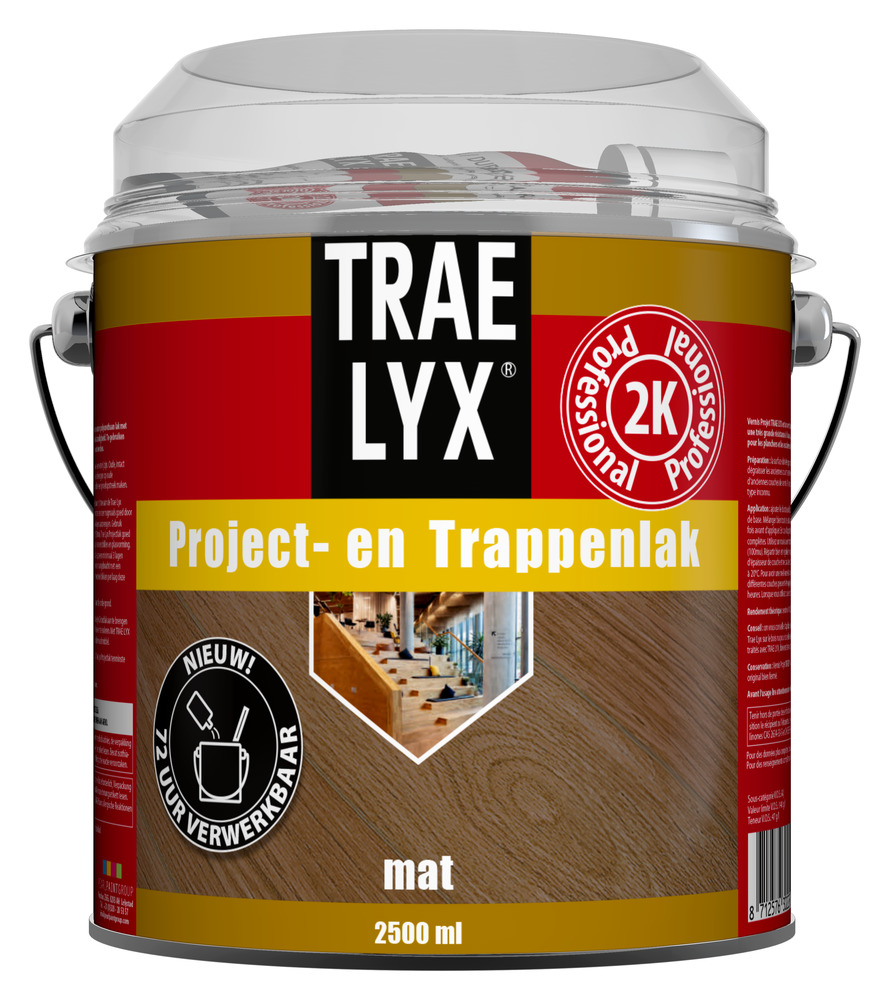 Trae Lyx Project-en Trappenlak Mat 2K 2,5L - Bouwmaat
