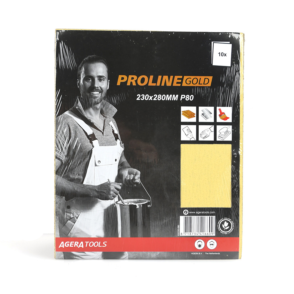 ProLine Gold Schuurpapier P80 Vel 230x280mm - Bouwmaat