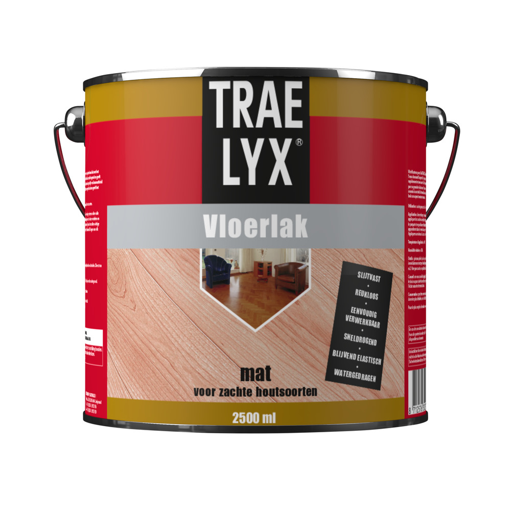 Trae Lyx Vloerlak Mat 2,5 liter - Bouwmaat